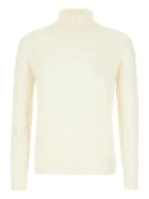 ZANONE Cable Knit Turtleneck Sweater - White