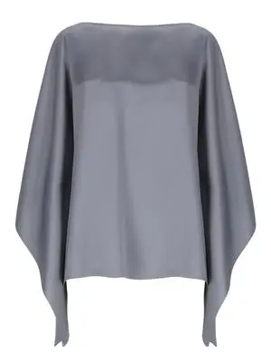 LANVIN Boat Neck Caftan Top - Gray
