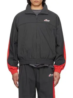 We11Done Panelled Zip-up Bomber Jacket - Charcoal