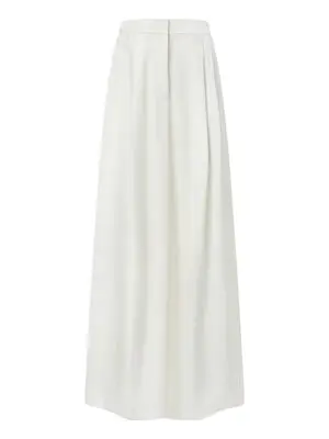 Pinko Pleated Wide-leg Trousers - White
