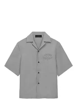 Amiri Logo Printed Short-sleeved Shirt - Grey