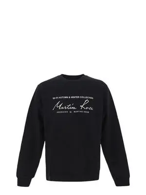 Martine Rose Logo-print Cotton Sweatshirt - Black