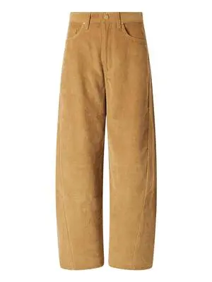 Maria Mcmanus Crescent Corduroy Organic-cotton Wide-leg Pants - Camel