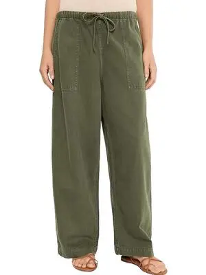 Madewell Utility Pull-on Barrel Pants Faded Ivy - Navy