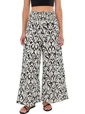 Vince Camuto Cropped Wide Leg Pants - Black