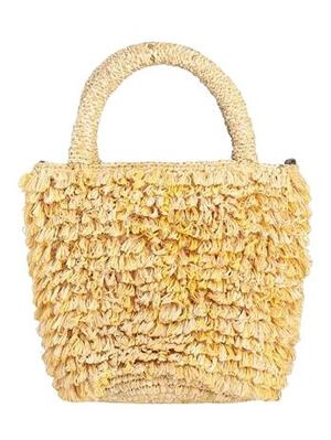 IBELIV Raffia Bucket Bag - Yellow