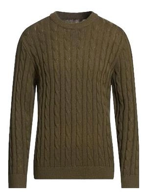 JACK & JONES Cable-knit Crewneck Sweater - Green