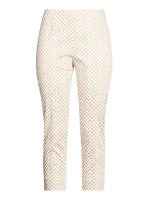 Peserico Polka Dot Tapered Cropped Pants - Light Brown