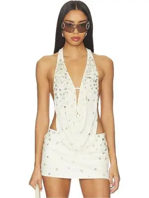 ANONIE Irene Halterneck Top - Cream