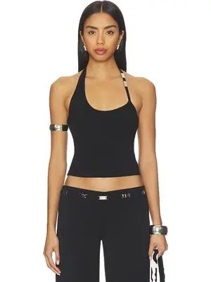 ANONIE Zoe Halterneck Top - Black