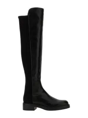 STUART WEITZMAN Stuart Weitzman Nappa Leather And Fabric Over-the-Knee Boots