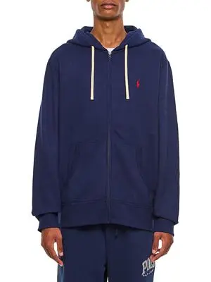 Polo Ralph Lauren Polo Ralph Lauren Zip-Up Hoodie With Drawcord Hood Blu