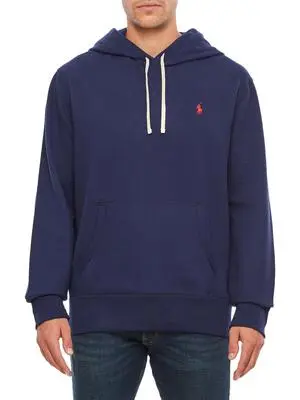 Polo Ralph Lauren Embroidered Logo Hoodie - Blu