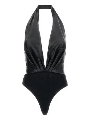 Andamane The Andamane Halter Neck Bodysuit Nero