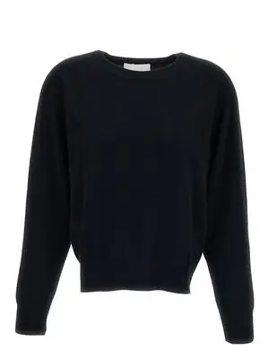 LISA YANG Cambrie Cashmere Sweater With Cut-out Back Detail - Black