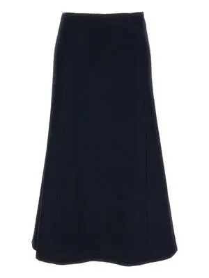 THELATEST Erica Wool-blend Flannel Midi Skirt - Blue