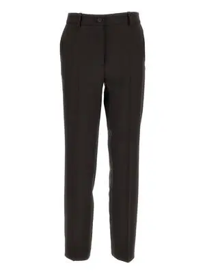 PAROSH Straight-leg Trousers - Brown