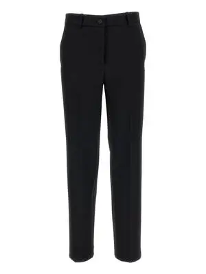 PAROSH Straight-leg Trousers - Black