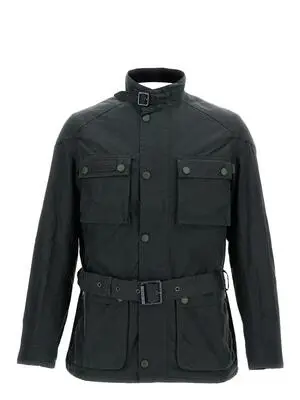 BARBOUR INTERNATIONAL Blackwell Waxed Cotton Jacket - Grey