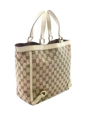 Gucci 2000s Gg Abbey Tote Bag - Neutrals