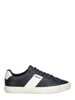 BOSS Panelled Logo Sneakers - Blue