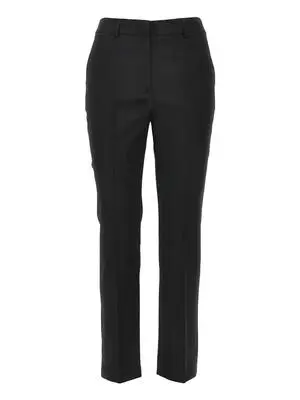 Max Mara Virgin Wool Trousers - Black
