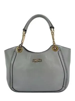 FERRAGAMO Gancini Handbag - Grey