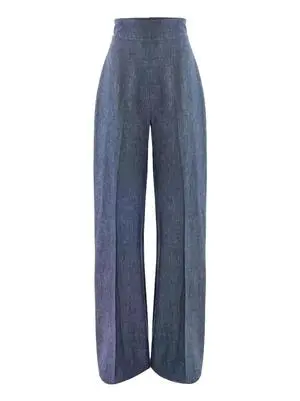 Carolina Herrera Diane Wide-leg Trousers - Blue