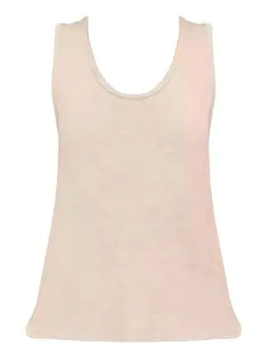 American Vintage Scoop Neck Sleeveless Top - Neutrals