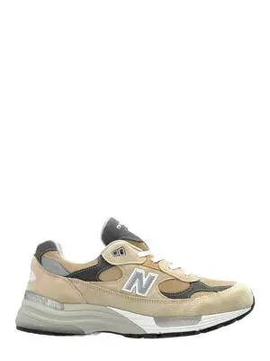 NEW BALANCE 992 Suede And Mesh Sneakers - Neutrals