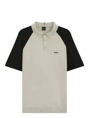 BOSS Logo-embroidered Polo Shirt - Neutrals