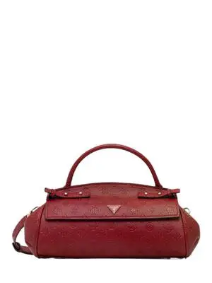 Guess Diana Monogram-debossed Tote Bag - Red