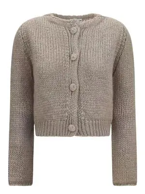 FORTE_FORTE Chunky Knit Cardigan - Neutrals