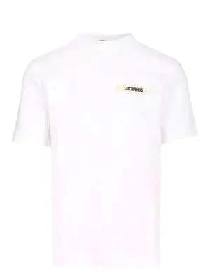 Jacquemus Logo-patch Cotton T-shirt - White