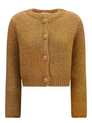 FORTE_FORTE Chunky Knit Cardigan - Brown
