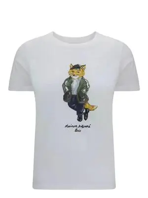 Maison Kitsuné Weekend Fox Graphic T-shirt - White
