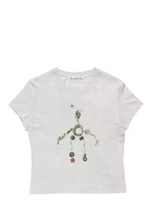 Acne Studios Fitted Graphic T-shirt - Grey