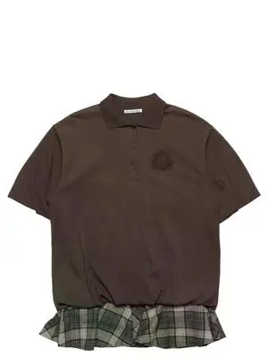 Acne Studios Layered T-shirt Dress With Ruffled Skirt - Brown