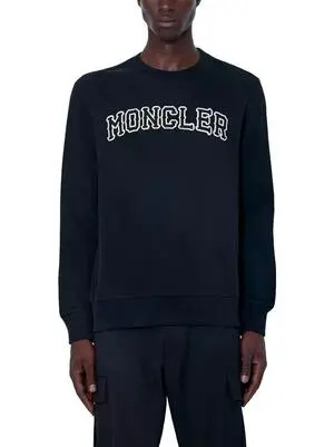 Moncler Logo Motif Sweatshirt - Black