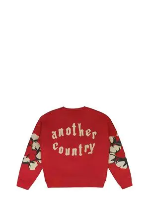 DENIM TEARS Cactus Wreath Sweatshirt - Red