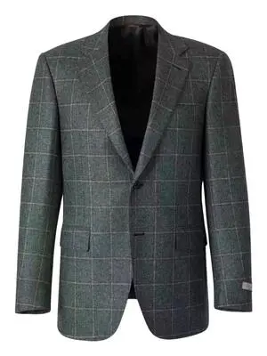 Canali Wool Single-breasted Blazer - Grey