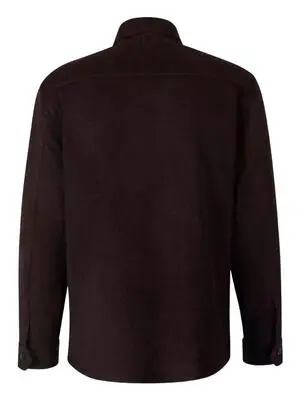 Canali Button-up Shirt Jacket - Brown