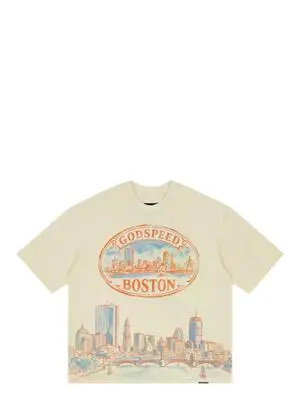 GODSPEED Boston Skyline Graphic-print T-shirt - Neutrals