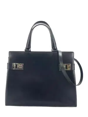 FERRAGAMO Gancini Handbag - Black