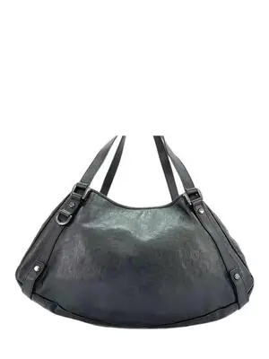 Gucci 2000s Abbey Horsebit Tote Bag - Black