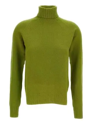 DRUMOHR Turtleneck Raglan-sleeved Sweater - Green