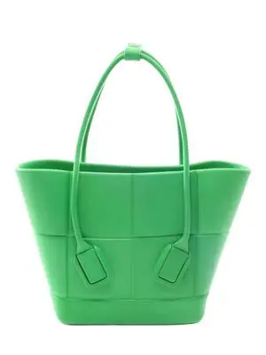 Bottega Veneta Arco Rubber Tote Bag - Green