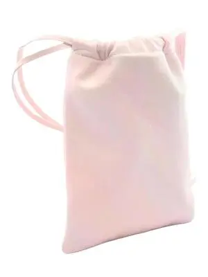 Burberry Leather Drawstring Shoulder Bag - Pink