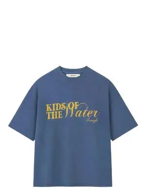 ROUGH. ROUGH. Water Logo-Print Crewneck T-Shirt