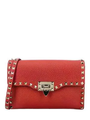 Valentino Garavani Small Rockstud Cross Body Bag - Red